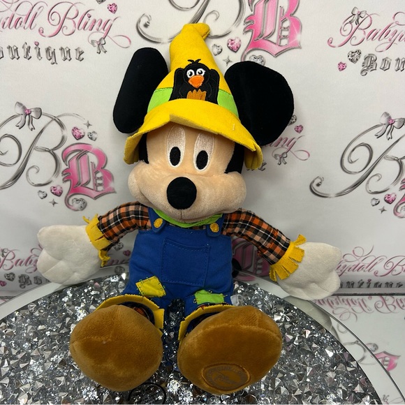 Disney | Toys | Disney Mickey Mouse Scarecrow Thanksgiving Halloween ...